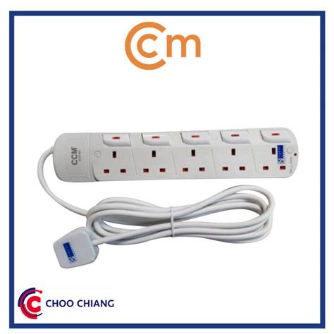 Ccm 5 Way Extension Socket 3m Cord Lazada Singapore