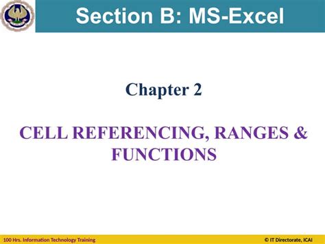 Basic Course Of Ms Excel 2010 Basics Chapter 02 Pptx