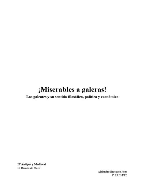 ¡miserables A Galeras Pdf Monedas Galera