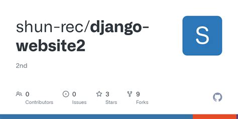 GitHub Shun Rec Django Website2 2nd