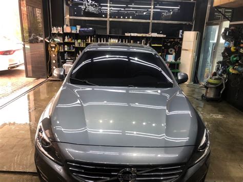 안양 광택유리막코팅 안양 의왕 산본 평촌 인덕원 과천 동편마을 포일동 포일숲속마을 방배동 사당 볼보 S60 유리막 코팅 본넷