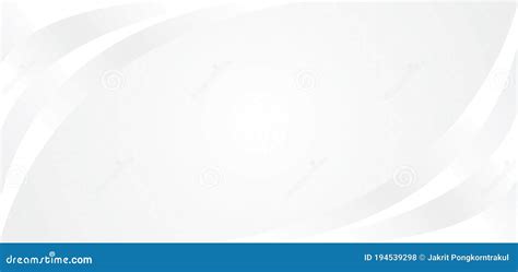 Minimal White Design Overlap Curve Shape Frame Style Pattern Background Stock Vector