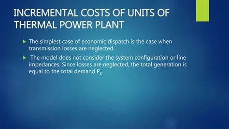 Input Output Heat Rate Characteristics And Incremental Cost Ppt