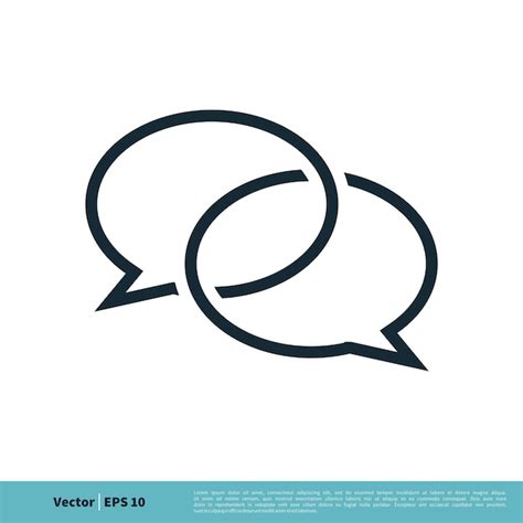 Premium Vector Communication Speech Bubble Icon Vector Logo Template Illustration Design