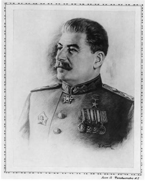 Portrait Of Joseph Stalin Harry S Truman