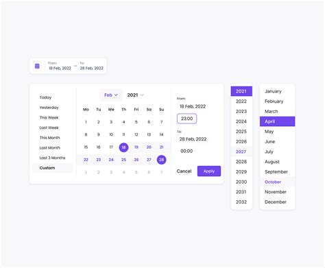 Date Picker On Behance Date Picker On Behance