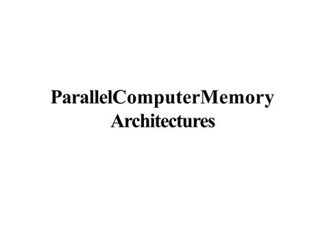 Underlying Principles Of Parallel And Distributed Computing Pptx