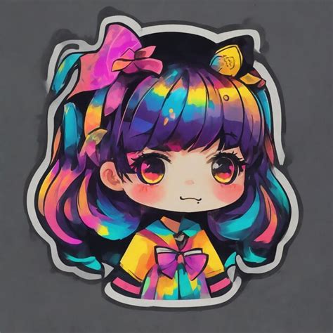 Premium Vector Cute Girl Sticker