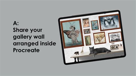 Create A Gallery Wall Of Art Using Procreate Or Paper Templates Laura