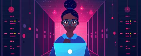 Secure Network Setup Black Female It Support Engineer Ensuring