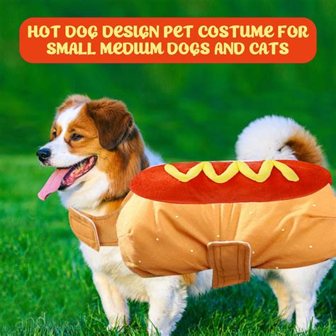 Costume Da Hot Dog Per Cani Hot Dog Costumi Carnevale Per Cani Amazon