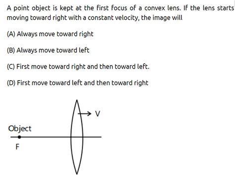 a point object is kept at the first focus of a convex lens if the lens s