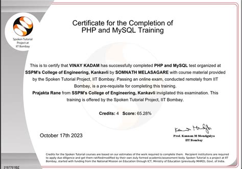 Vinay Kadam On Linkedin Php And Mysql Spoken Tutorial