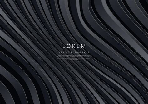 Abstract Wave Curved Lines Pattern On Dark Background And Texture Vector Art At Vecteezy