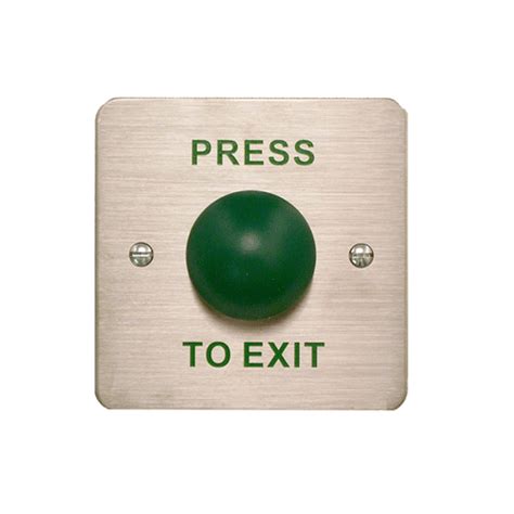 Exit Button Green Dome Press To Exit Access Control Automatic Door Equipment