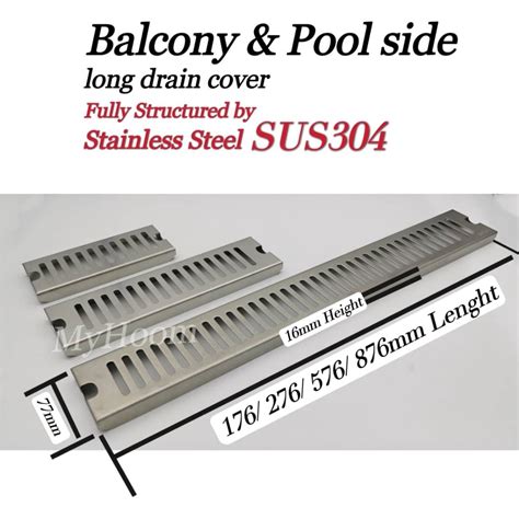 Long Floor Drain Cover Balcony Drain Cover Swimming Pool Drain Cover