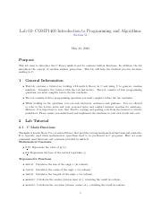 Introduction To C Math Functions A Tutorial On Using Math H Course Hero