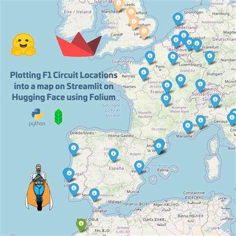 Plotting F1 Circuit Locations Into A Map On Streamlit On Hugging Face