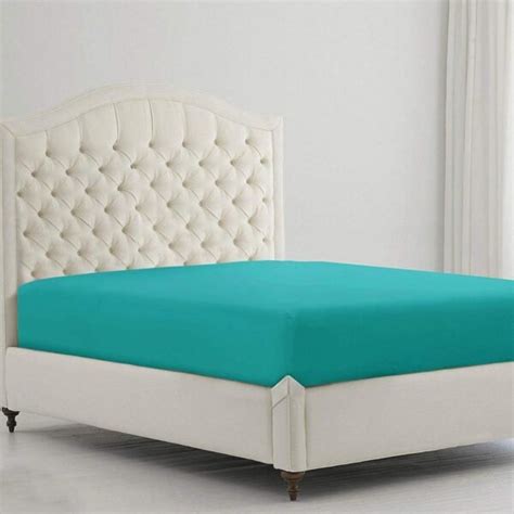Jersey Bed Fitted Sheets Sky Blue Inhabitcovers