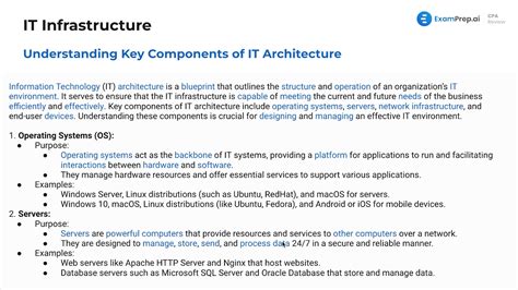 Key Components Of It Architecture