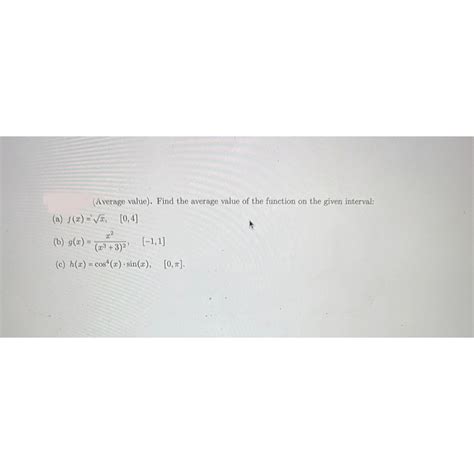 solved average value ﻿find the average value of the