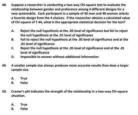 Solved Suppose A Researcher Is Conducting A Two Way Chegg Com