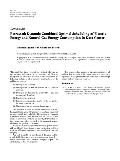 pdf retracted dynamic combined optimal scheduling of electric energy