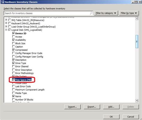 My It Electronic Diary Sccm 2012 Free Disk Space Is Not Populated