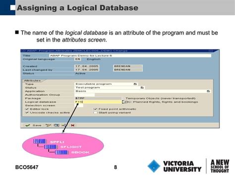 Lecture07 Abap On Line Ppt Databases Computer Software And