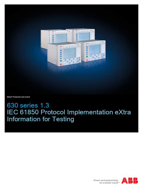 630 Series Ver 1 3 Iec61850 Pixit 189727 Ene Pdf Computer Architecture Computing
