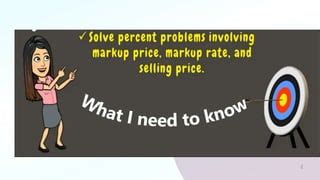 Lesson Finding The Mark Up Rate Mark Up And Selling Price Of An Object PPT
