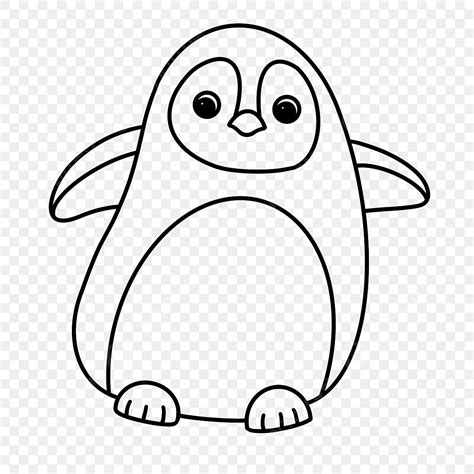 Black And White Penguin Clipart For Creative Projects