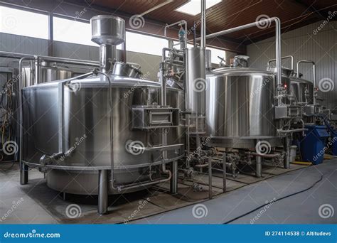 Extraction And Processing Plant With Extraction Machines In Action Producing Essential Oils