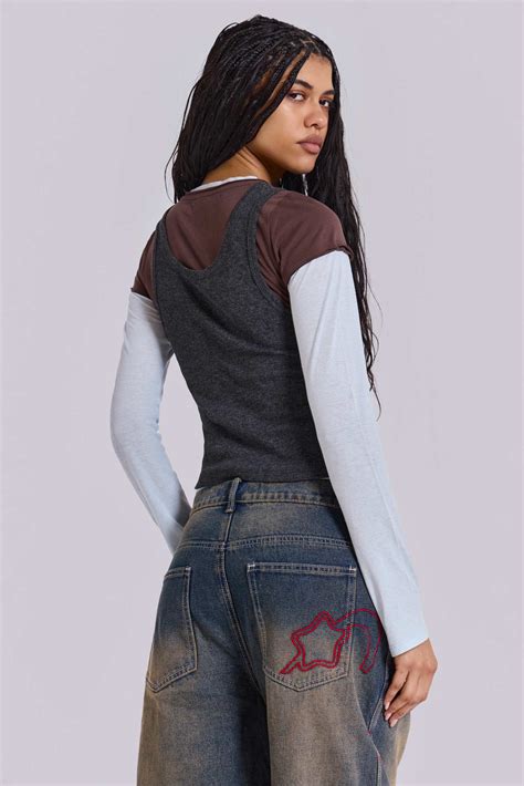 Lexie Triple Layer Long Sleeve Top Jaded London Clothing