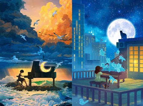 梦幻钢琴曲 梨花湾 站酷zcool