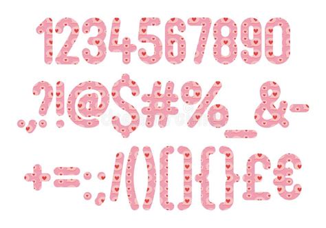 Versatile Collection Of Love Chat Numbers And Punctuation For Various