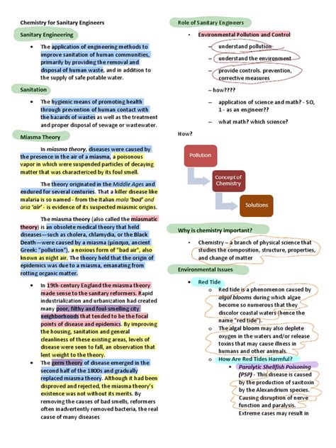 Chemistry For Sanitary Engineers Pdf Parts Per Notation Water