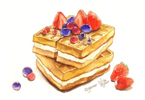 열네 번째 향기 봄을 담은 딸기 와플