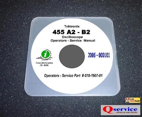 Tektronix Tek 455 A2 B2 Oszilloskop Serviceanleitung Mit 17x11