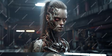 Premium Ai Image Scifi Robot Zombie In Future Realistic Full Hd