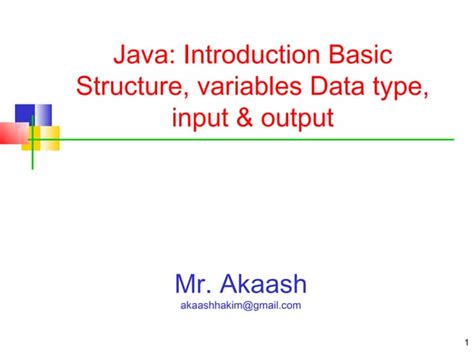 Introduction To Java Programming Language