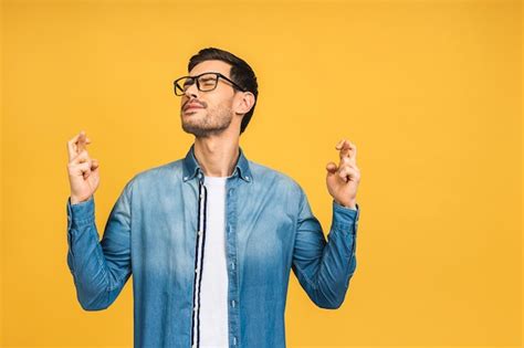 Premium Photo Concentrated Relaxed Person Standing With Closed Eyes