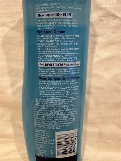 Herbal Essences Hello Hydration Shampoo Ingredients