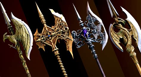 10 Dark Fantasy Halberds Polearms In Weapons Ue Marketplace