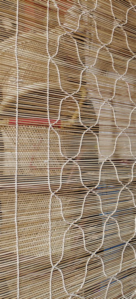 Cross Thread Wovan Pattern Chik Blind Shade Bamboo Cross Thread Design