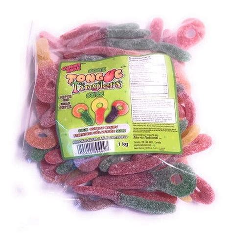 Gummy Zone Sour Tongue Tinglers 1kg 22lbs Imported From Canada