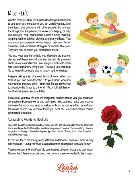 Real Life Word Connections Free Pdf Download Learn Bright
