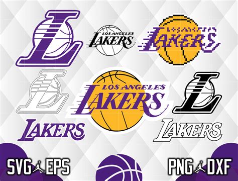 Bundle Los Angeles Lakers Logo Svg Eps Dxf Png File Lasoniansvg