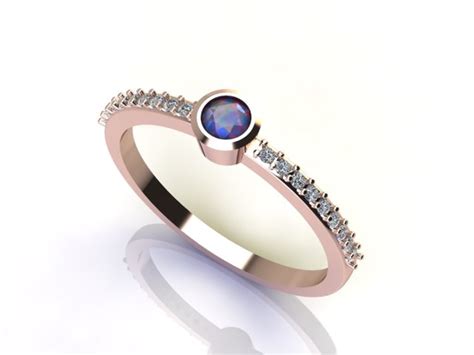 3d Bazel Ring Diamond Model Turbosquid 1167275