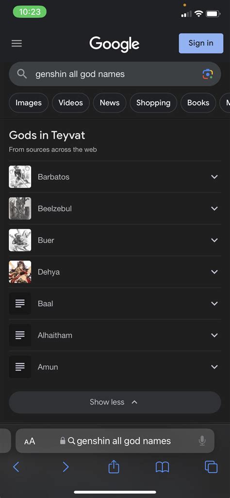 The Gods Of Tevat Rgenshinimpact